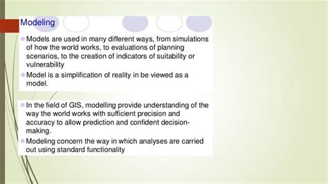 Spatial Analysis And Modelingpptx Geography Science