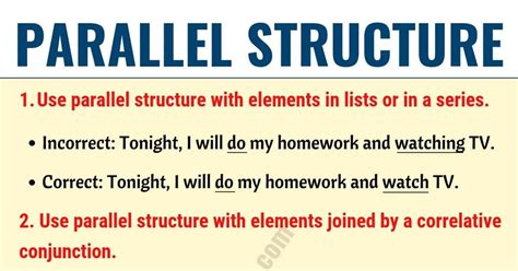 What Is Parallelism Definition Examples Of Parallel Structure In
