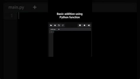 Basic Addition Using Python Functions Python Pythonfunction 3 Youtube