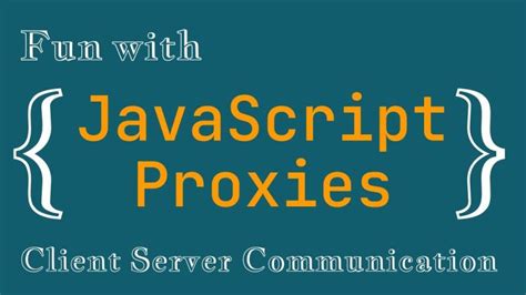 Sascha Dobschal On Linkedin Fun With Javascript Proxies Client Server Communication