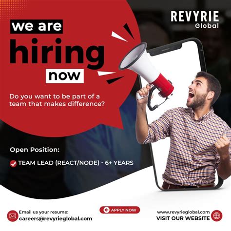Revyrie Global On Linkedin Opportunity Hiringalert Teamlead