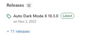 Not Seeing Scripts Tab Issue AutoDarkMode Windows Auto Night Mode GitHub