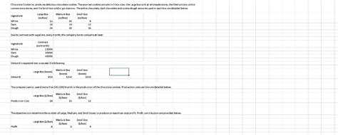 Solved 1 Constraint Demand For Small Box 2 Constraint