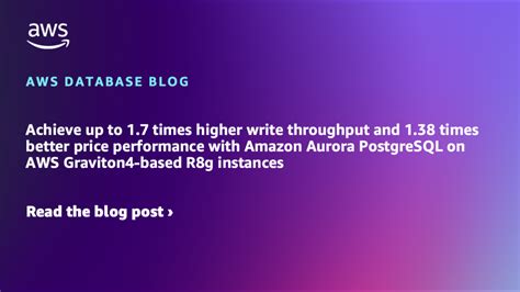 Achieve Up To 17 Times Higher Write Throughput And 138 Times Better Price Performance With