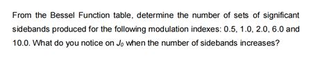 solved from the bessel function table determine the number