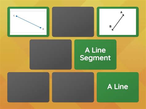 Lines Line Segments Semi Lines And Points Matching Pairs