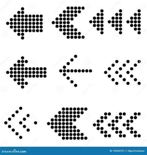 Flat Design Arrow Icon Set Stock Vector Illustration Of Element Collection