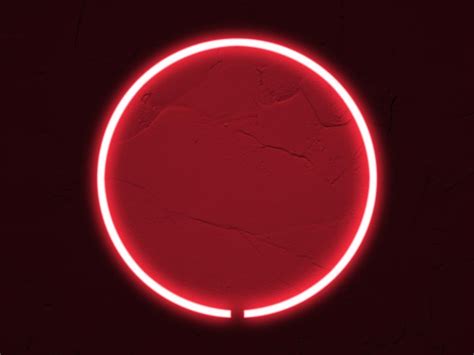 Red Neon Circle Design Pictures Freepik