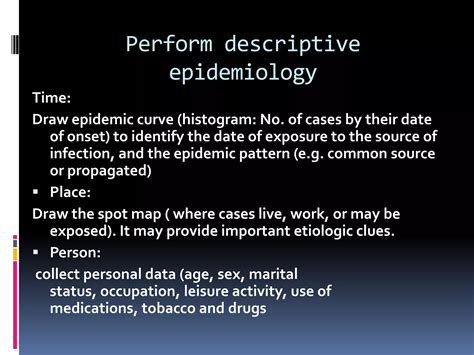 Investigation Of An Outbreak Ppsx