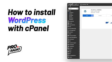 How To Easily Install WordPress In A Few Clicks Pro Radio