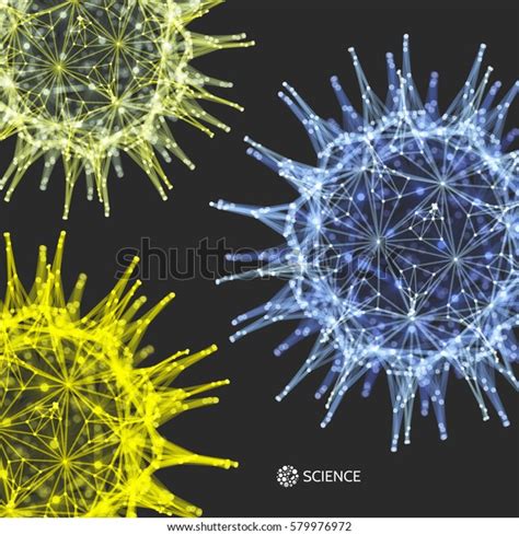 Sphere Connected Lines Dots Glowing Grid Stock Vector Royalty Free 579976972 Shutterstock