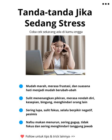 Tanda Kalau Kamu Sedang Stress Berkualitas Segera Wa 0853 2871 1026