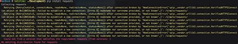 Python 找不到满足 Pip 要求的版本 在 Python 27 中的代理后面安装 Pipstack Overflow中文网