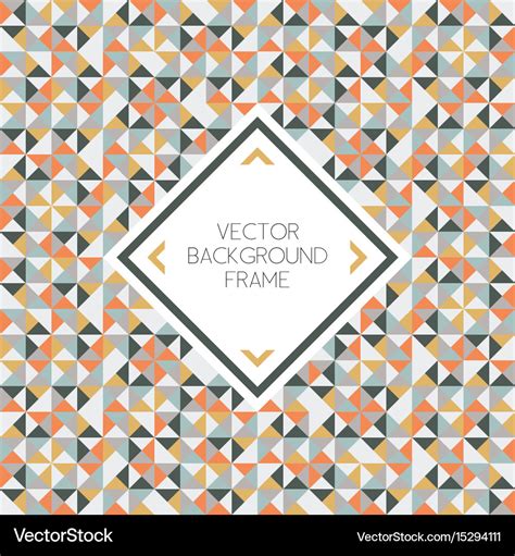 Background Of Geometric Triangle Shapes Pattern Vector Image