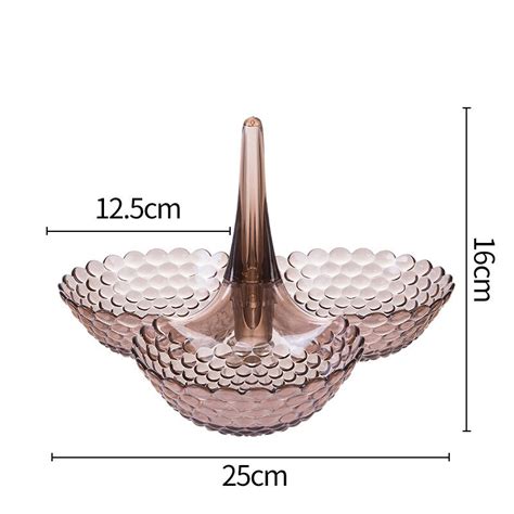 1 Layer Crystal Fruits Tray Stackable Snack Servin Vicedeal