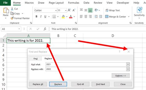 how to find and replace text and numbers in ms excel officebeginner