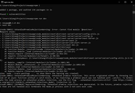 Fresh Install Errors On Next Dev Vercel Next Js Discussion GitHub