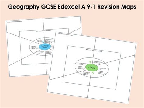 Gcse Geography Edexcel A Revision Maps Teaching Resources
