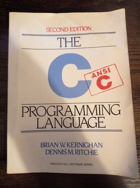 c programming language by brian kernighan and dennis ritchie 1988