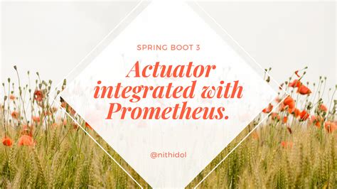 Spring Boot 3 Actuator With Prometheus Metrics Devopsdev