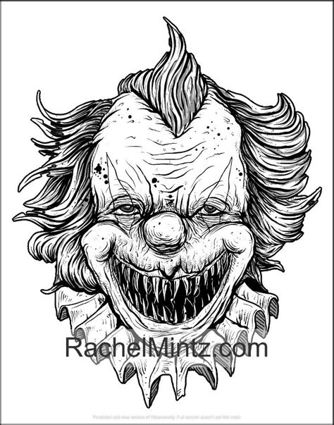 Killer Clowns Coloring Book