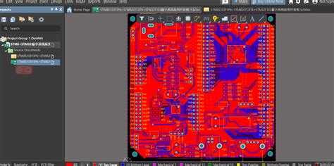 基于stm8s103f3p6stm8s207c8t6stm32f103 单片机三合一最小系统开发板硬件（原理图pcb）工程文件