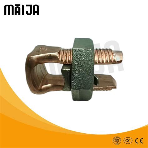 Copper Plated Brass Ks Clamp Tin Plated Split Bolt Connector Ground Clamp And Lightning