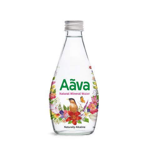 Aava Alkaline Natural Mineral Water 250 Ml Glass Bottle Pack Of 16