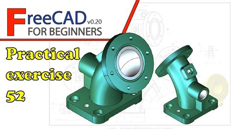 FreeCAD Beginners Tutorial Practical Exercise Studycadcam Model YouTube
