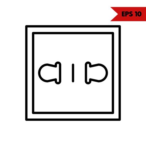 Illustration Of Electric Socket Line Icon 17106156 Vector Art At Vecteezy