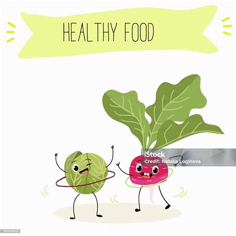 재미있는 캐릭터 양배추 브뤼셀 콩나물 무 재미 있고 건강한 음식 비타민 귀여운 얼굴 음식 재료 채식주의자 벡터 만화 농업 원시 귀여운에 대한 스톡 벡터 아트 및 기타 이미지