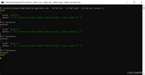 使用deno开发post请求，get请求，监测文件变化自动重启（类似于nodemon）nodemonjson 文件变化后执行命令 Csdn博客
