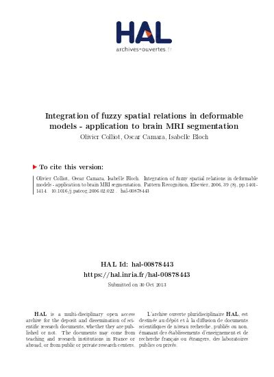 Haut Pdf Segmentation Of Anatomical Structures Of The Lower Abdomen Using 3d Deformable Models