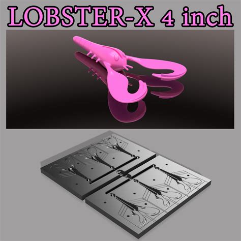3d Datei Form Robster X 4 Zoll Stl Step File FÜr Cnc Und 3d Druck・3d Druckbares Modell Zum