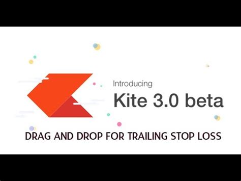 Drag And Drop Trailing Stop Loss ZERODHA YouTube