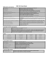Javascript Cheat Sheet Green Download Printable PDF Templateroller
