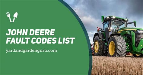 John Deere Fault Code List At Amanda Unger Blog
