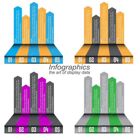 Premium Vector Collection Infographic Template For Modern Data Visualization And Ranking And