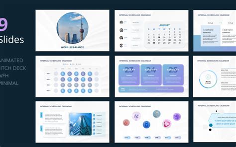 The Circle Minimal Presentation PowerPoint Template