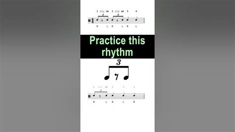 8th Note Triplet Rhythm Exercise 80 Bpm Youtube