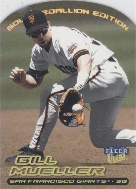 2000 Fleer Ultra Bill Mueller 243 G Gold Medallion Edition For Sale