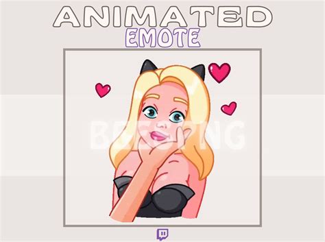 Animated Twitch Emote Cheek Squeeze Emotes For Twitch Girl