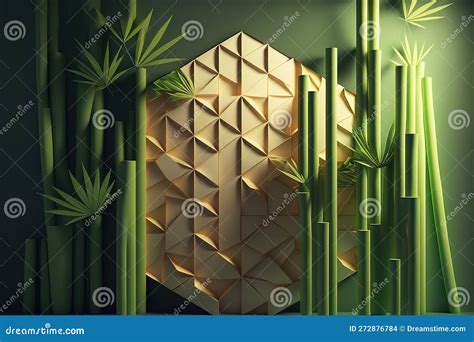 Futuristic Geodesic Ecological Interior Of The Wall Inside The House