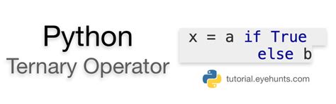 python ternary operator conditional expressions eyehunts