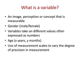 Chapter 5 Identifying Variables Ppt