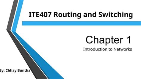 Chapter 1 Introduction To Routing And Switchingpptx Computer Networking Computing