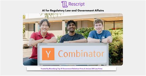 Launch Yc Rescript — Ai Regulatory Analyst For Enterprises Y Combinator