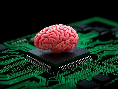 this image showcases a 3d rendered human brain in a digital environment