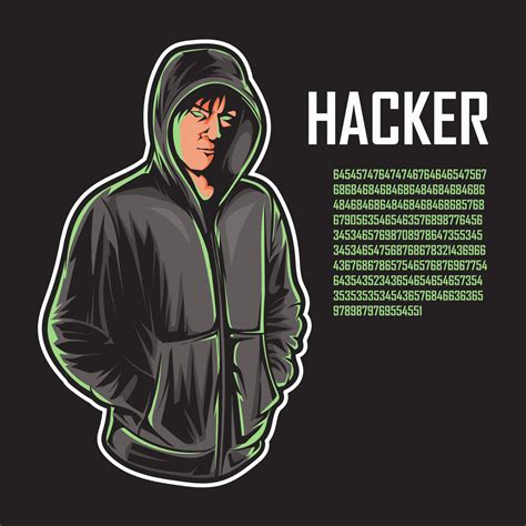Hacker Vector Illustration 10407487 Vector Art At Vecteezy