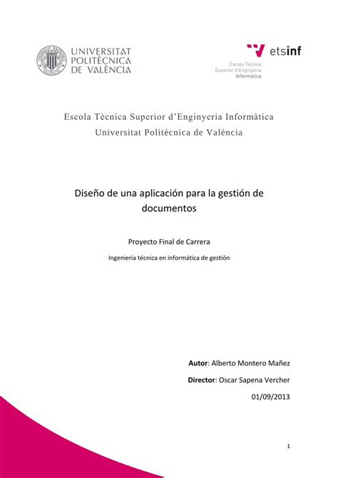pdf diseño de una aplicación para la gestión de documentos1 escola